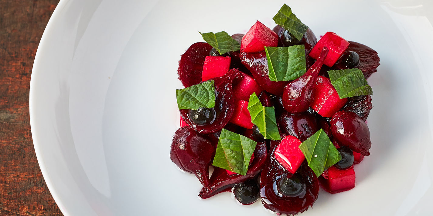 Beetroot and Apple with Black Garlic Ketchup Recipe - Great British Chefs