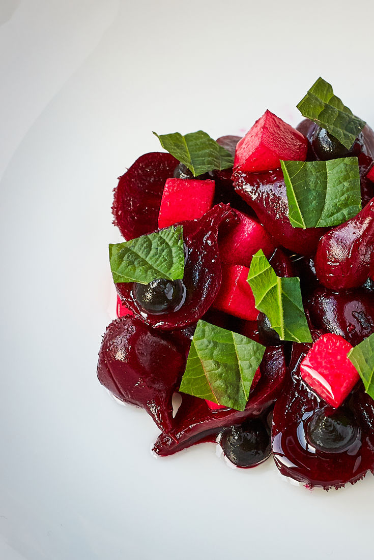 Beetroot and Apple with Black Garlic Ketchup Recipe - Great British Chefs