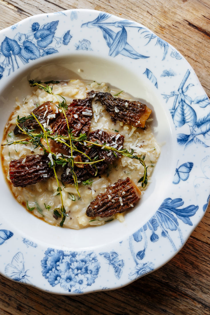 Wild Garlic and Morel Risotto - Great British Chefs