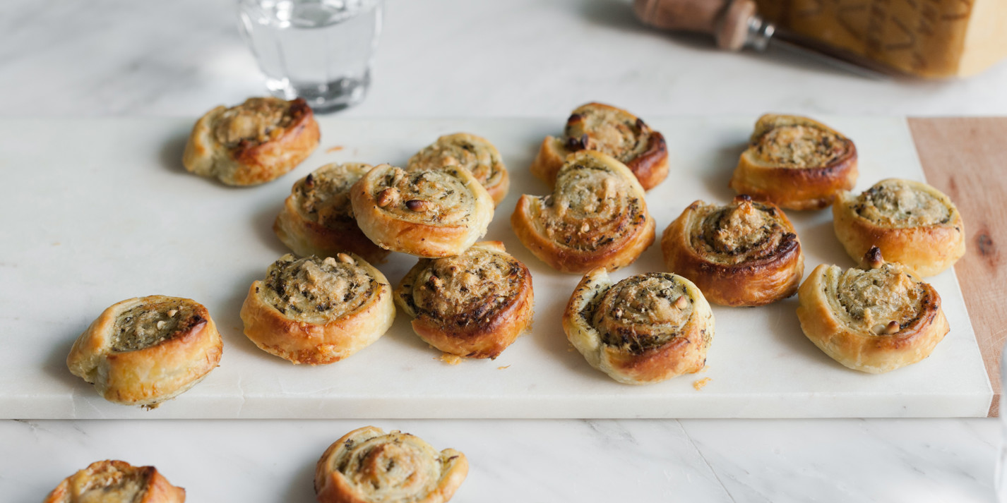 Pastry Snails with Pesto and Grana Padano Recipe - Great Italian Chefs