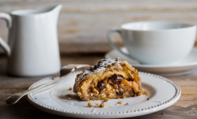 Apple, Cranberry and Pecan Strudel Recipe - Great British Chefs
