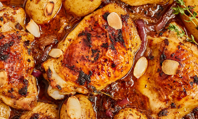 Tapenade and Chicken Tray Bake Recipe - Great British Chefs